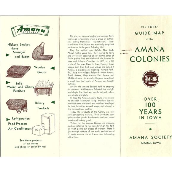 None and/or Unknown | Accents | Amana Colonies Visitors Guide Map Amana ...